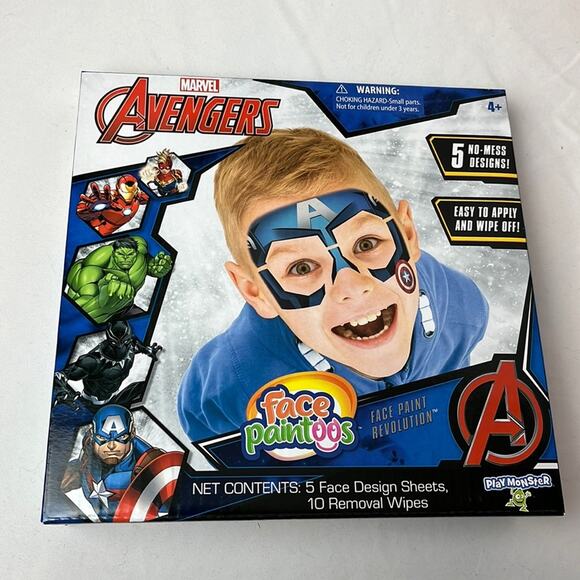 Marvel | Other | Play Monster Marvel Avengers Face Paintoos | Poshmark